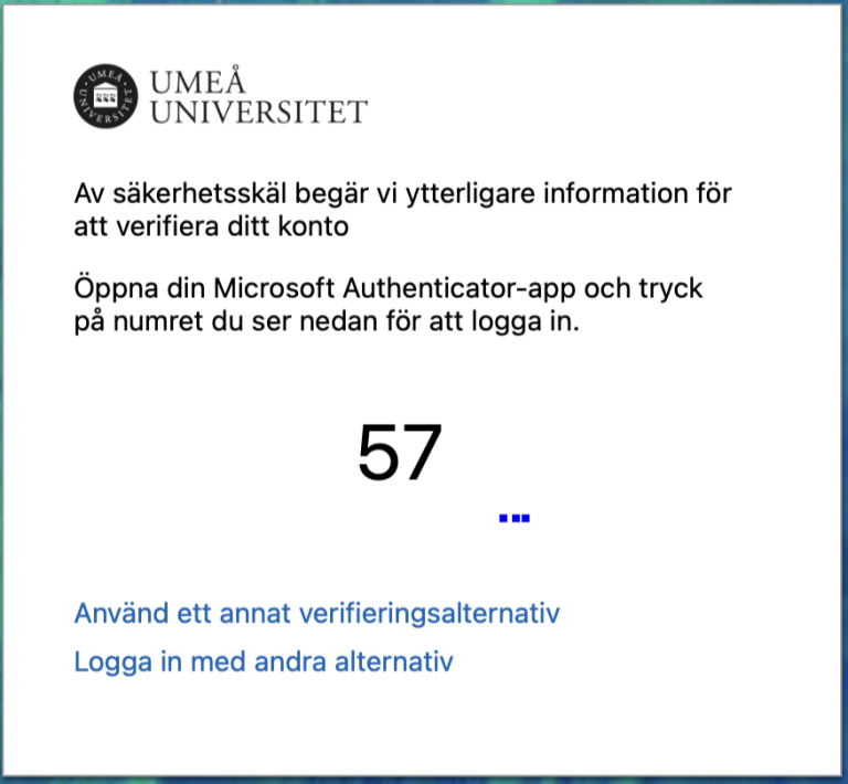 Logga in med multifaktorautentisering (MFA) mot Microsoft 365 – Manual