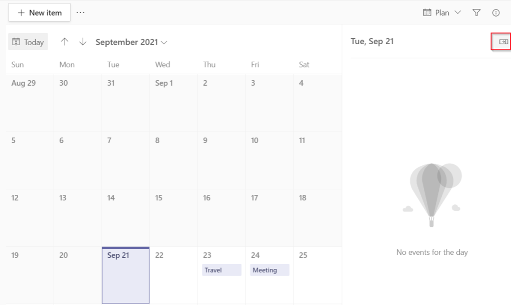 Calendar view in Microsoft Lists – Manual