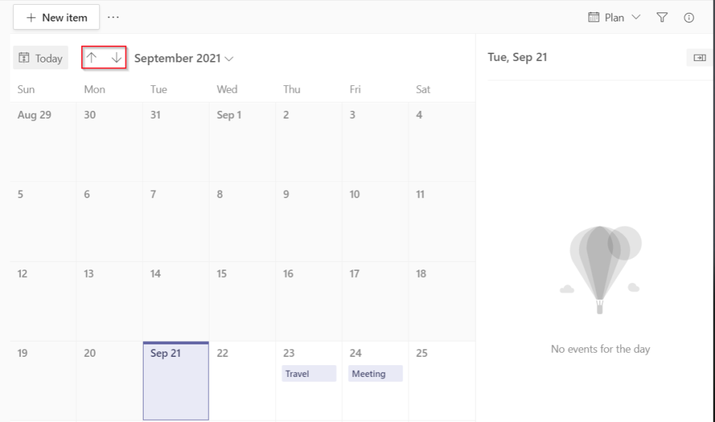 Calendar view in Microsoft Lists – Manual