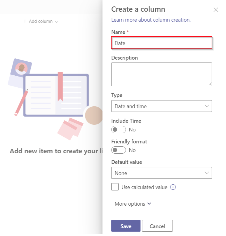 Calendar view in Microsoft Lists – Manual