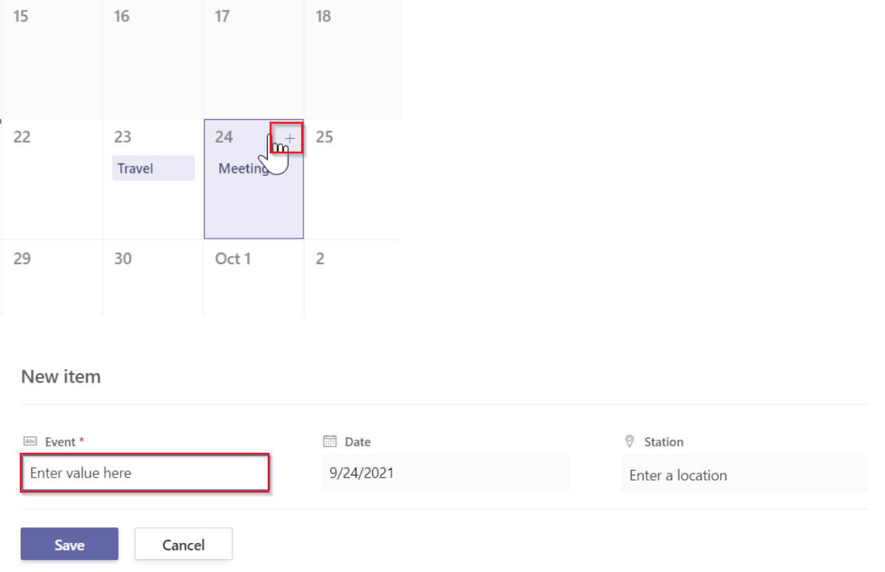 Calendar view in Microsoft Lists – Manual