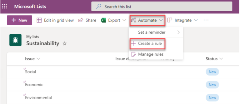 How to use Microsoft Lists – Manual