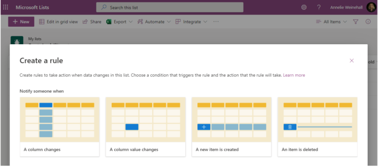 How to use Microsoft Lists – Manual