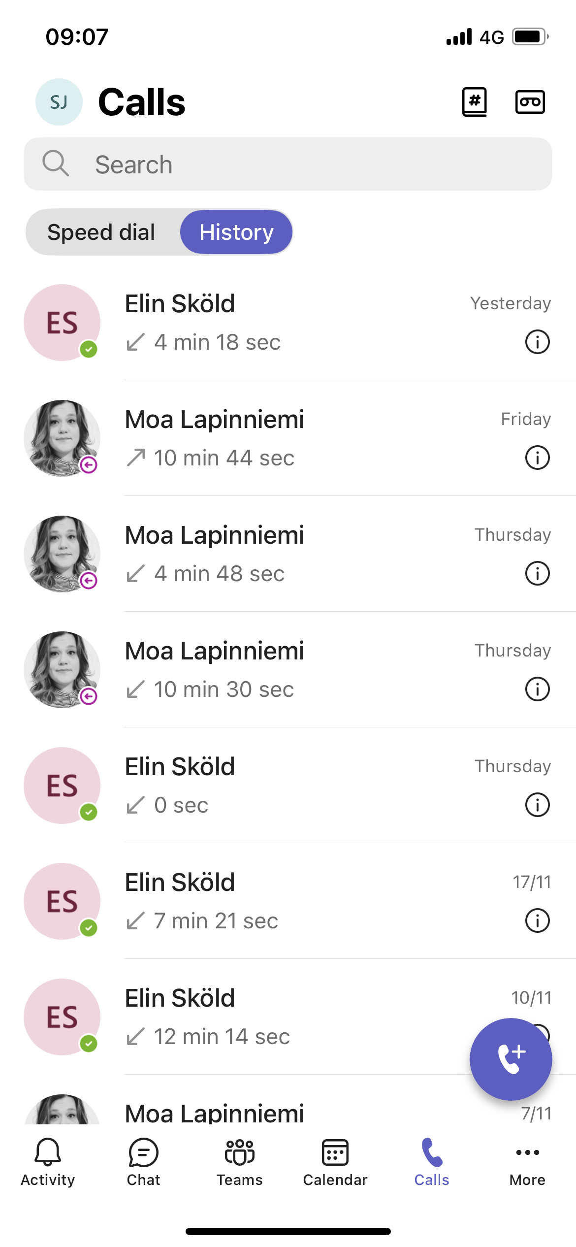 Settings for telephony in Teams, mobile – Manual
